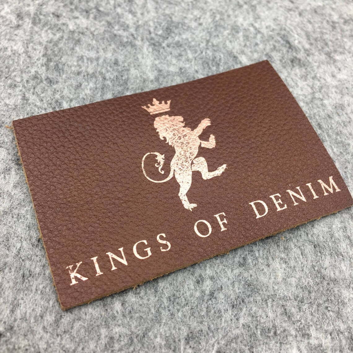 50 Gold Foil Leather Patch, Silver Foil Leather Patch, Luxury Pu Label ...