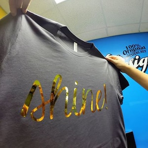 150 Custom Gold Foil Heat Transfer Label, Silver Foil Heat Transfer ...