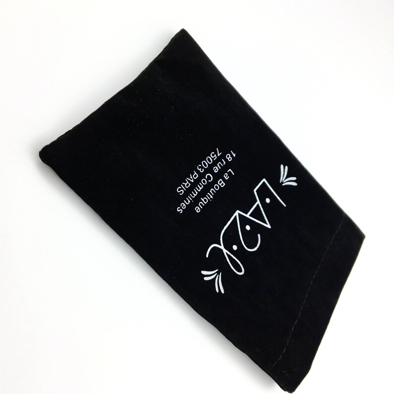 100 Custom Printed Velvet Pouch, Custom Jewelry Pouches, Felt Jewelry ...