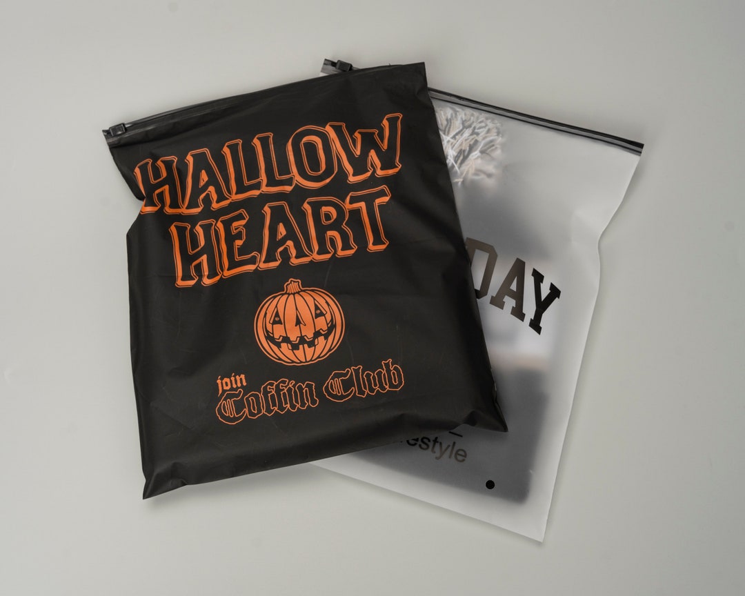 1000 Custom Zipper Bags With Logo Printed, Packing Bags for Clothing ...