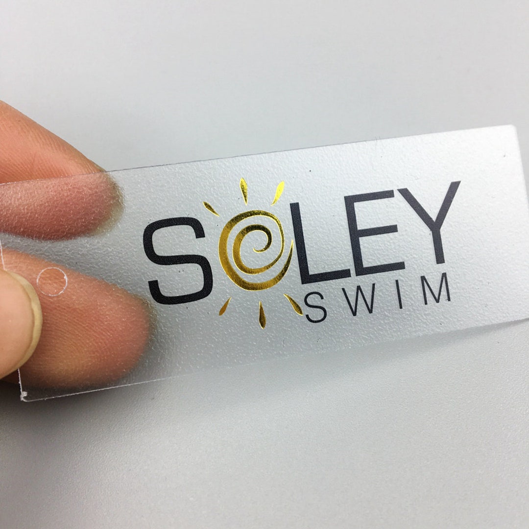 1000 Clear Plastic Hang Tag, PVC Hang Tags, Custom Plastic Hang Tag ...