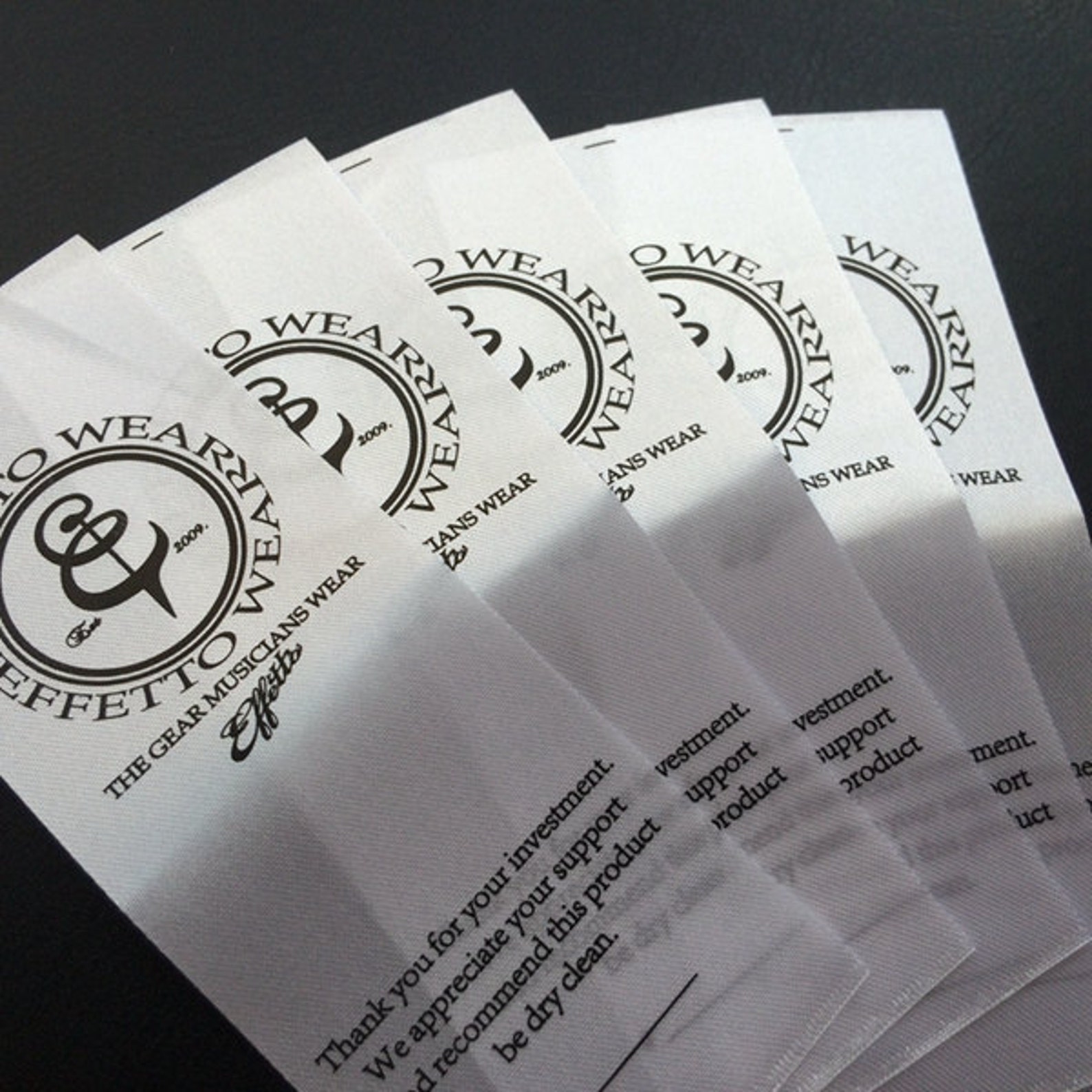 300 Satin Printed Label Screen Printed Label Custom Satin | Etsy