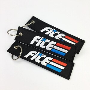 50 Custom Flight Key Chain, Flight Embroidery Key Chain, Embroidery ...
