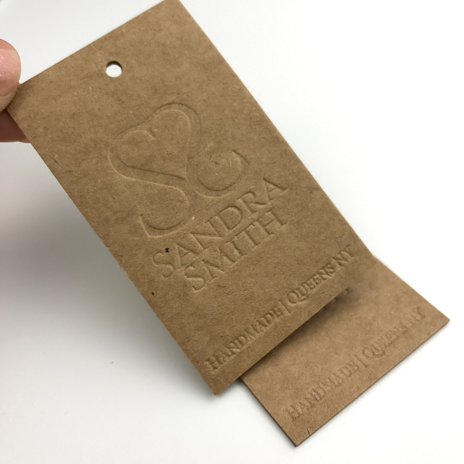 500 Custom Embossed Hang Tag, Hang Tag Embossed, Embossed Hang Tag ...