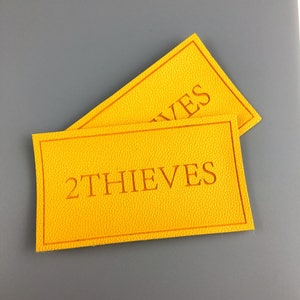 50 Custom Leather Labels, Jeans Patches, PU Leather Patch, Custom ...