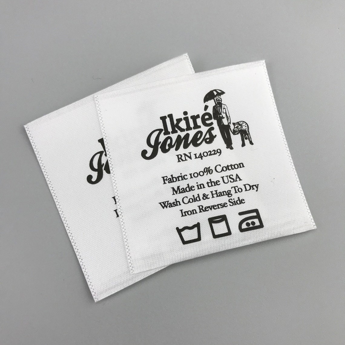 300 Etiquetas De Tela Personalizadas Etiquetas De Ropa De Etsy