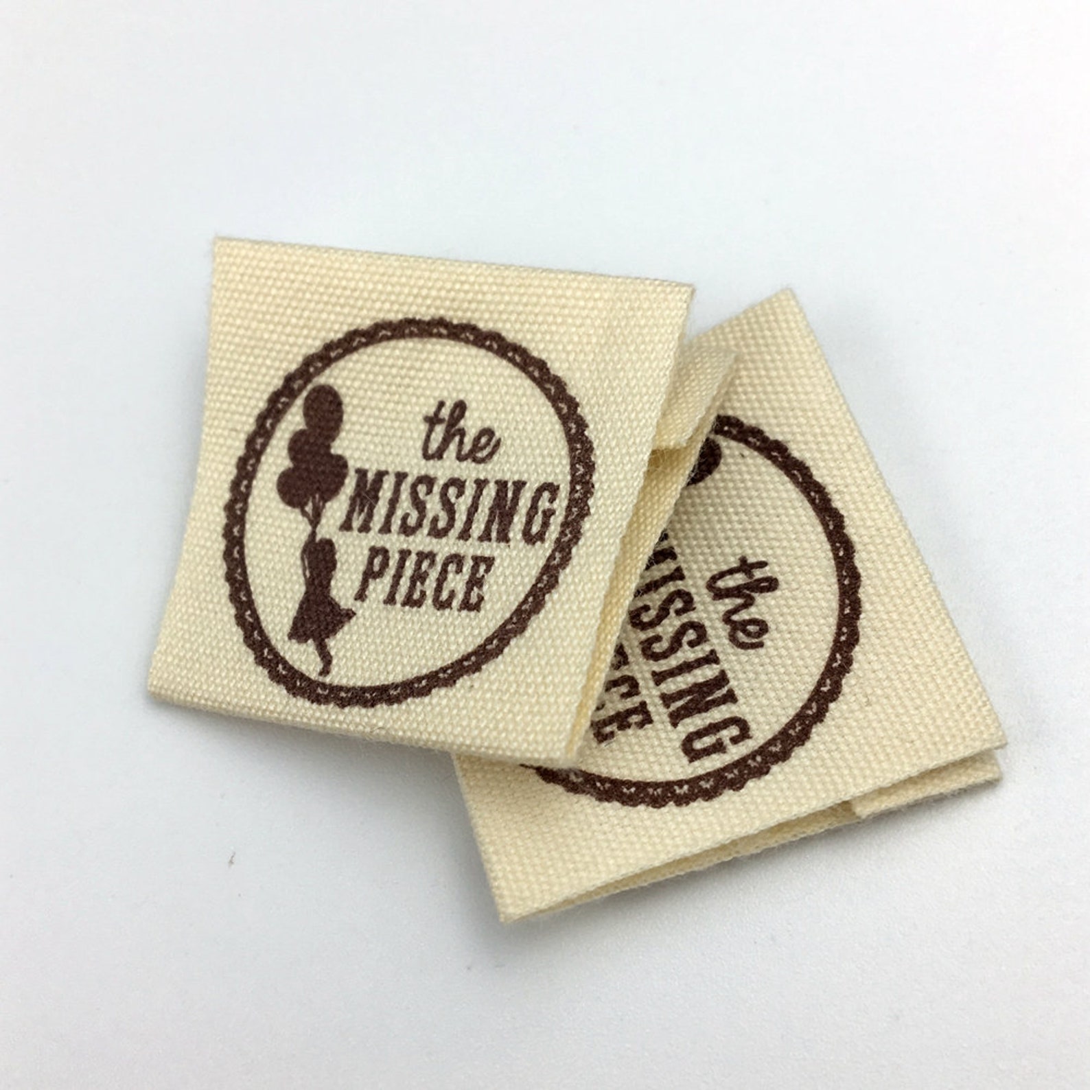 FOLD OVER Cotton Fabric Labels Custom Labels Personalized | Etsy