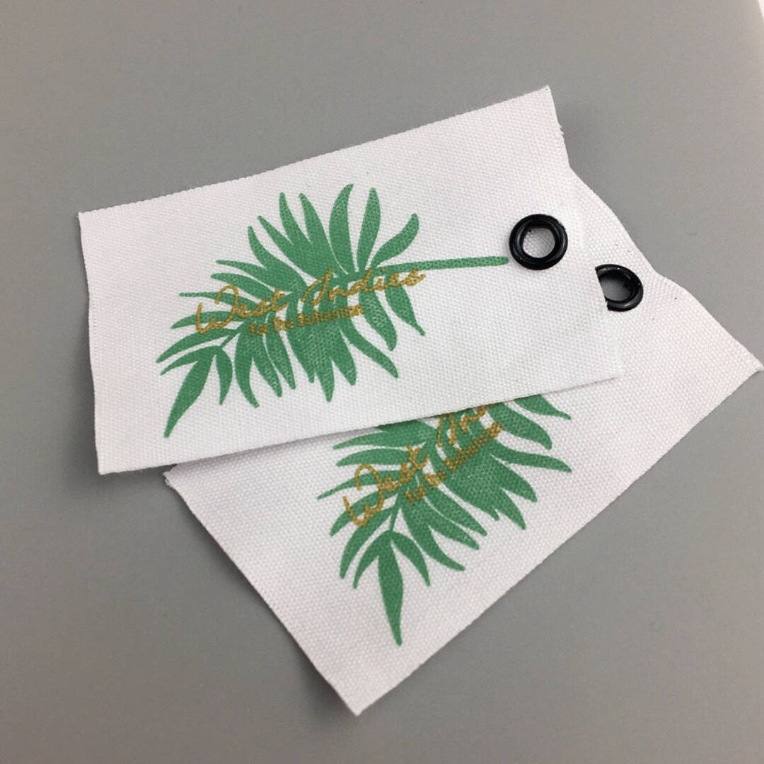 500 Custom Canvas Hang Tags, Fabric Hangtags, Cotton Hang Tags, Thick ...