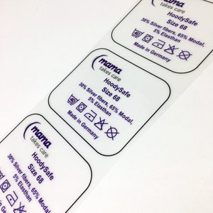 1000 Custom Heat Press Labels for Clothing, Custom Heat Seal Labels ...