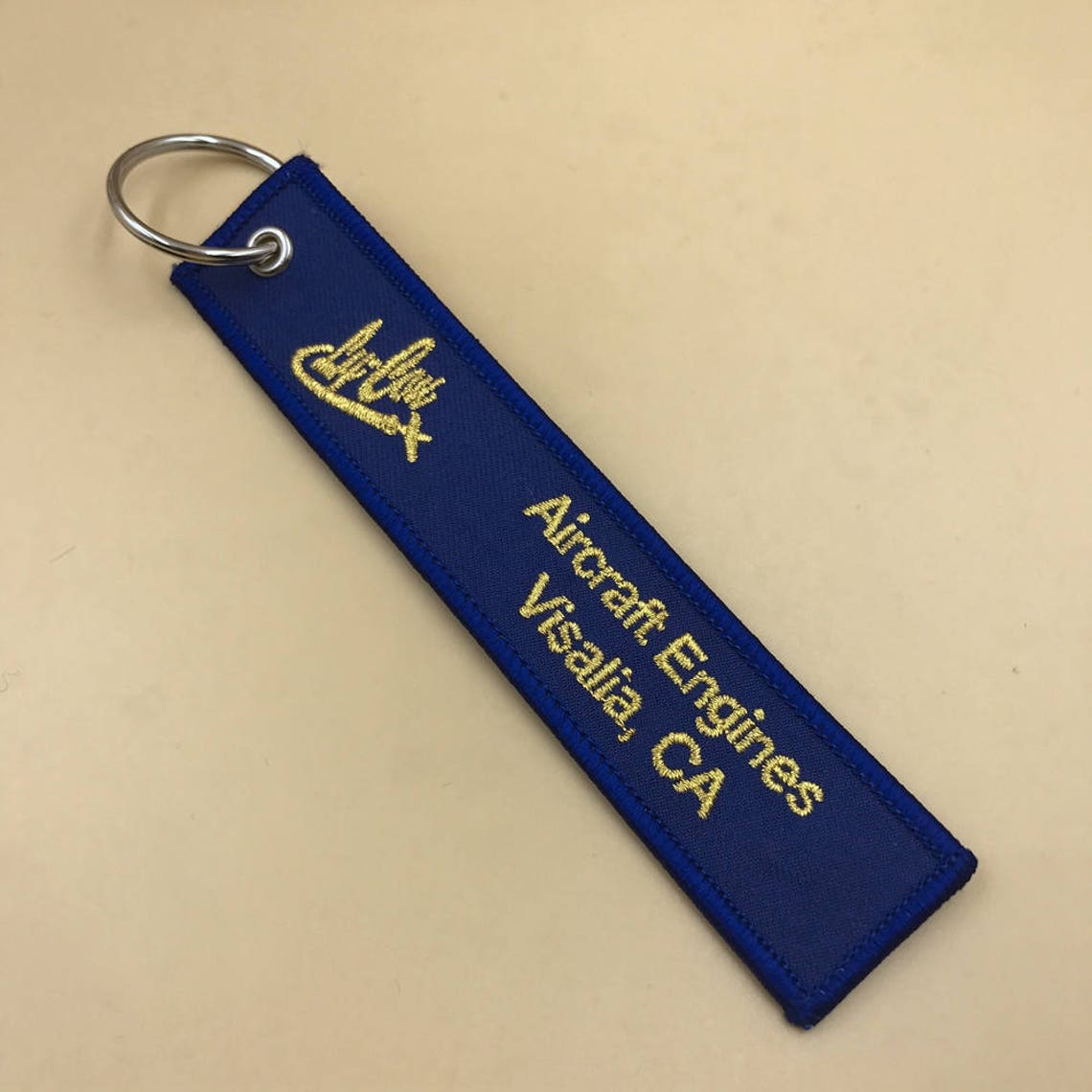 100 Custom Embroidered Keychain, Red Tag Flights, Flight Embroidered ...