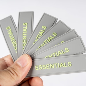 100 Custom Pvc Rubber Patch, Cheap Custom Pvc Rubber Patches Private Logo Sew on Garment Label ...