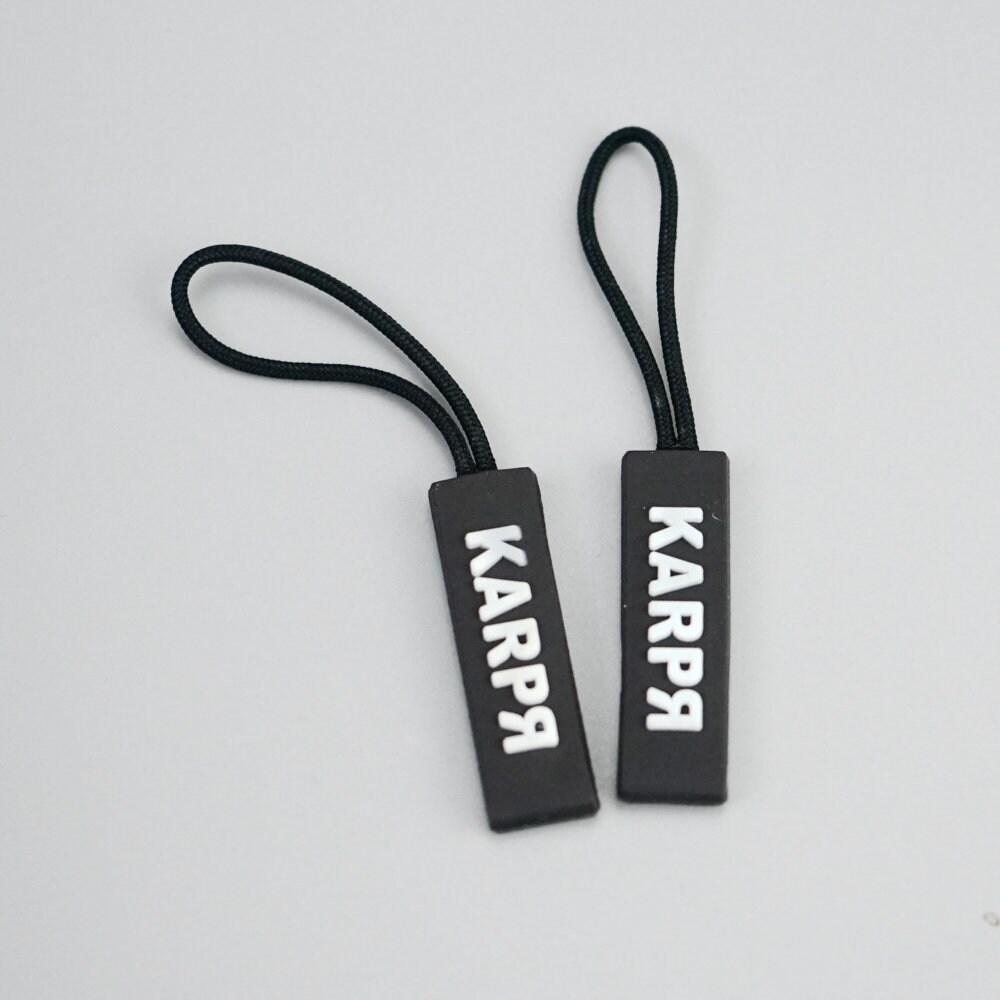1000pcs Custom Silicone Soft Pvc Zipper Pull for Clothing, Colorful ...