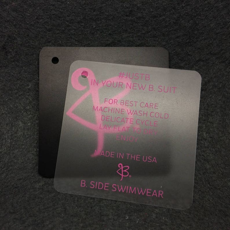 1000 Clear Plastic Hang Tag, PVC Hang Tags, Custom Plastic Hang Tag ...