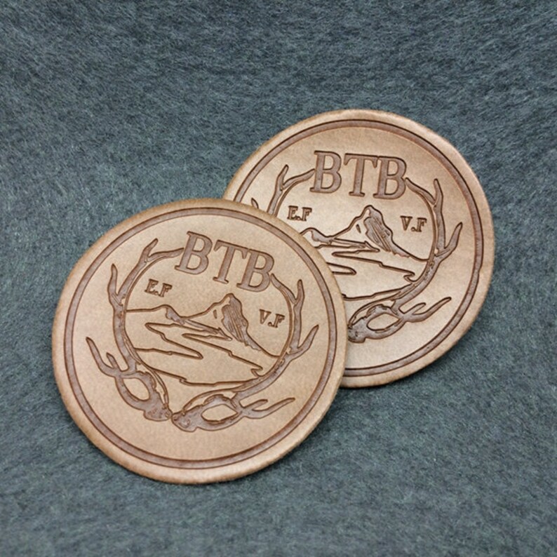 100 Pu Leather Patch Custom Embossed Leather Label Custom Pu | Etsy