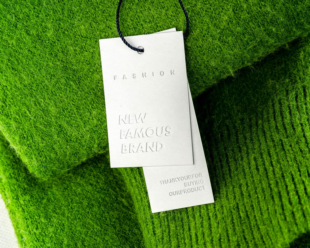 500 Custom Hang Tags, Thick Custom Hang Tags, Embossing Clothing Hang ...