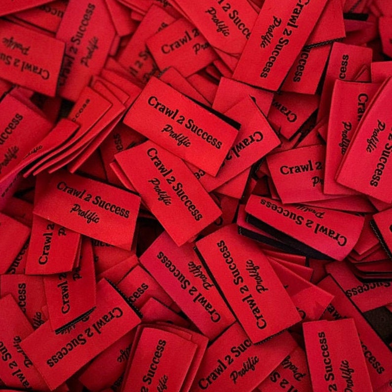 1000 Pcs Custom Gold Cloth Label Gold Metallic Cloth Label | Etsy