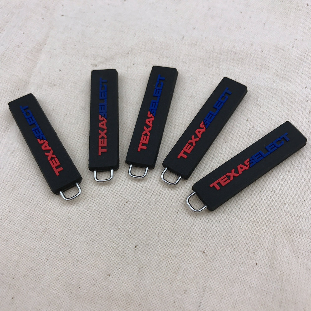 1000pcs Custom Silicone Soft Pvc Zipper Pull for Clothing, Colorful ...