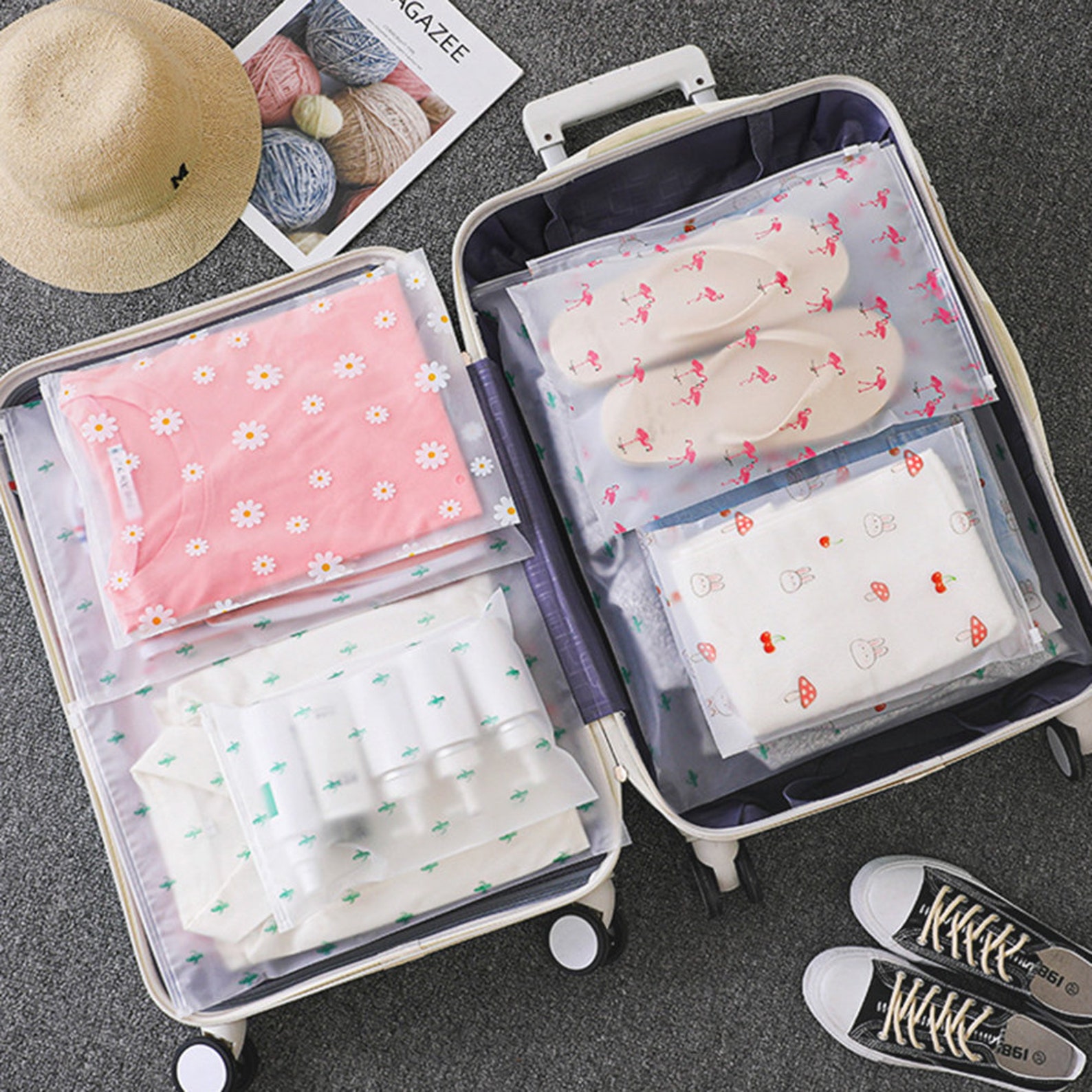 1000 Customized Frosted Zipper Bags, Transparent Zipper Bags, High ...