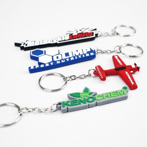 200 Custom 3d Rubber Keychains, Soft PVC Keychain, Cool Key Chains ...