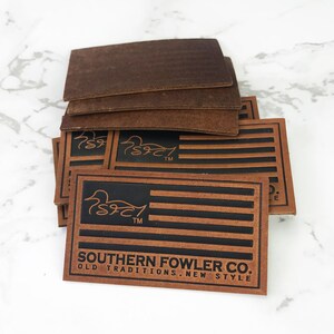 Custom Leather Patches, Laserable Leatherette Rectangle Patch With ...