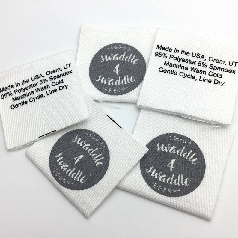 600 Cotton Printed Labels Garment Tags Cotton Printing Tags - Etsy