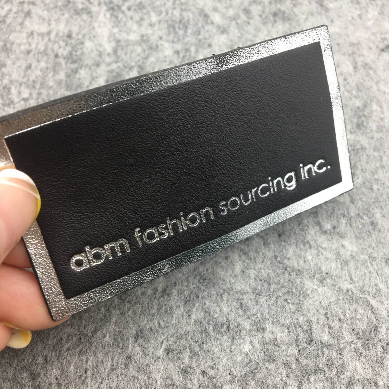 50 Gold Foil Leather Patch, Silver Foil Leather Patch, Luxury Pu Label ...