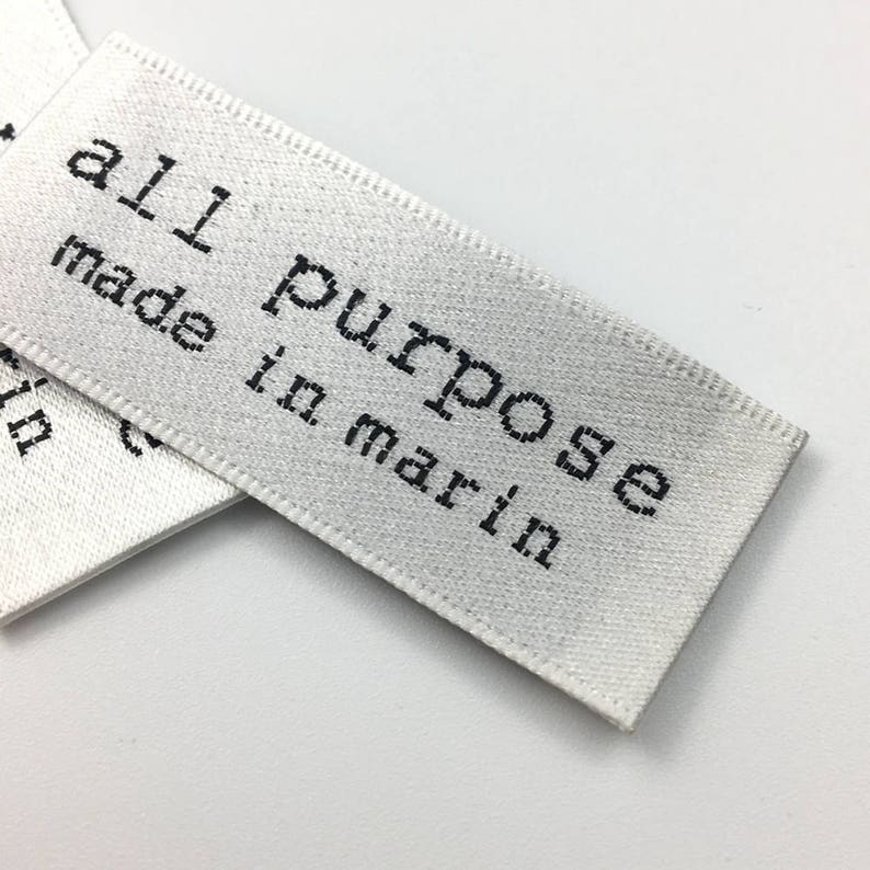 300 Custom Satin Woven Labels Silk Woven Labels Woven Satin | Etsy