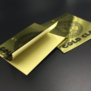 100pcs Custom Gold Sticker, Stickers Gold Design, Gold Stickers ...