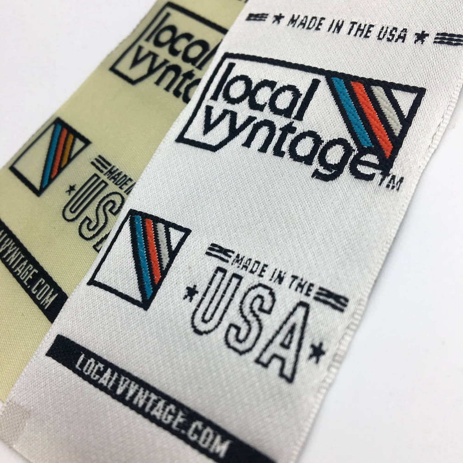 300 custom satin woven labels silk woven labels woven satin | Etsy