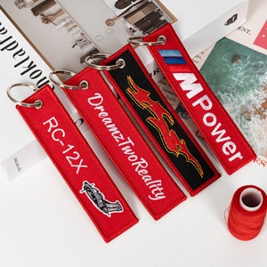 Custom Flight Tags, Custom Key Tags. Embroidered Key Chains ...