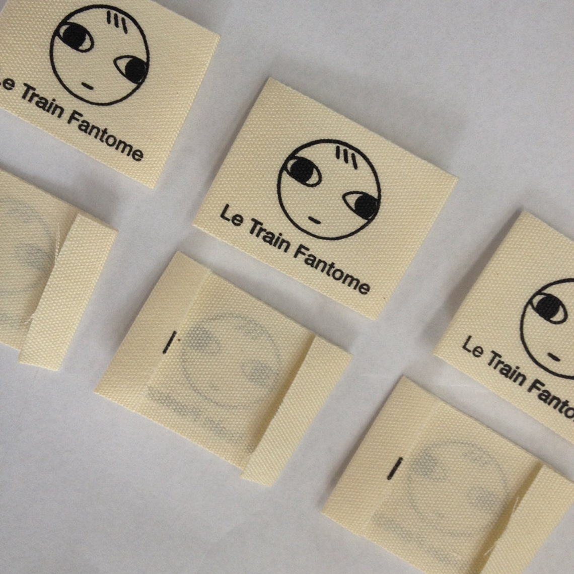 FOLD OVER Cotton Fabric Labels Custom Labels Personalized | Etsy