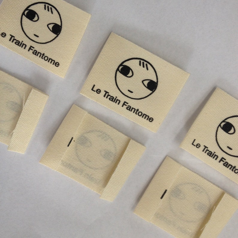 FOLD OVER Cotton Fabric Labels Custom Labels Personalized | Etsy