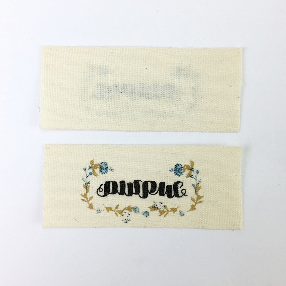 FOLD OVER Cotton Fabric Labels Custom Labels Personalized | Etsy