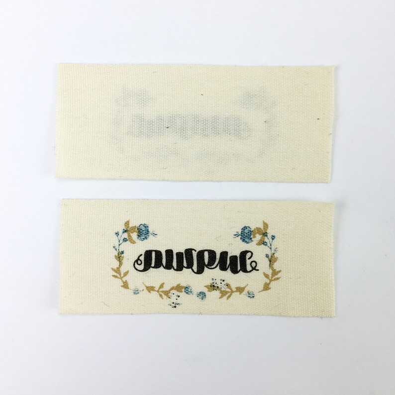 FOLD OVER Cotton Fabric Labels Custom Labels Personalized | Etsy