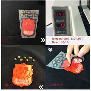 100 Custom Flocking Patch, Flocking Patches, Flock Heat Transfer Paper ...