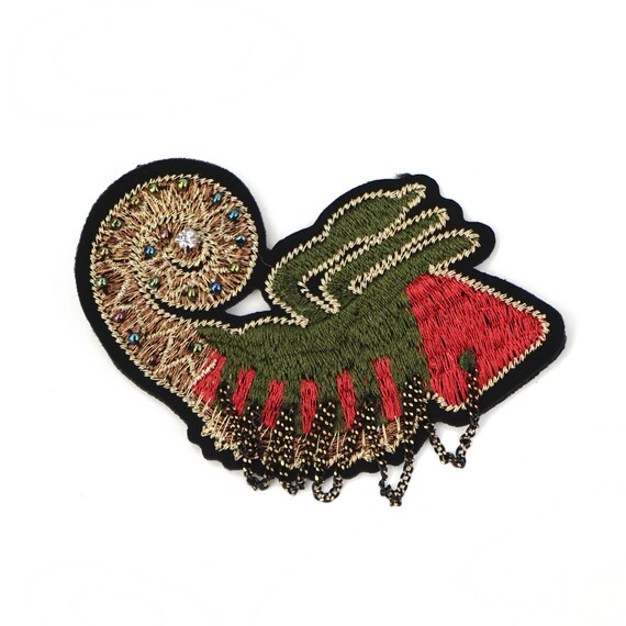 Custom Toothbrush Embroidery Patch Fashion Sequin Embroidered - Etsy