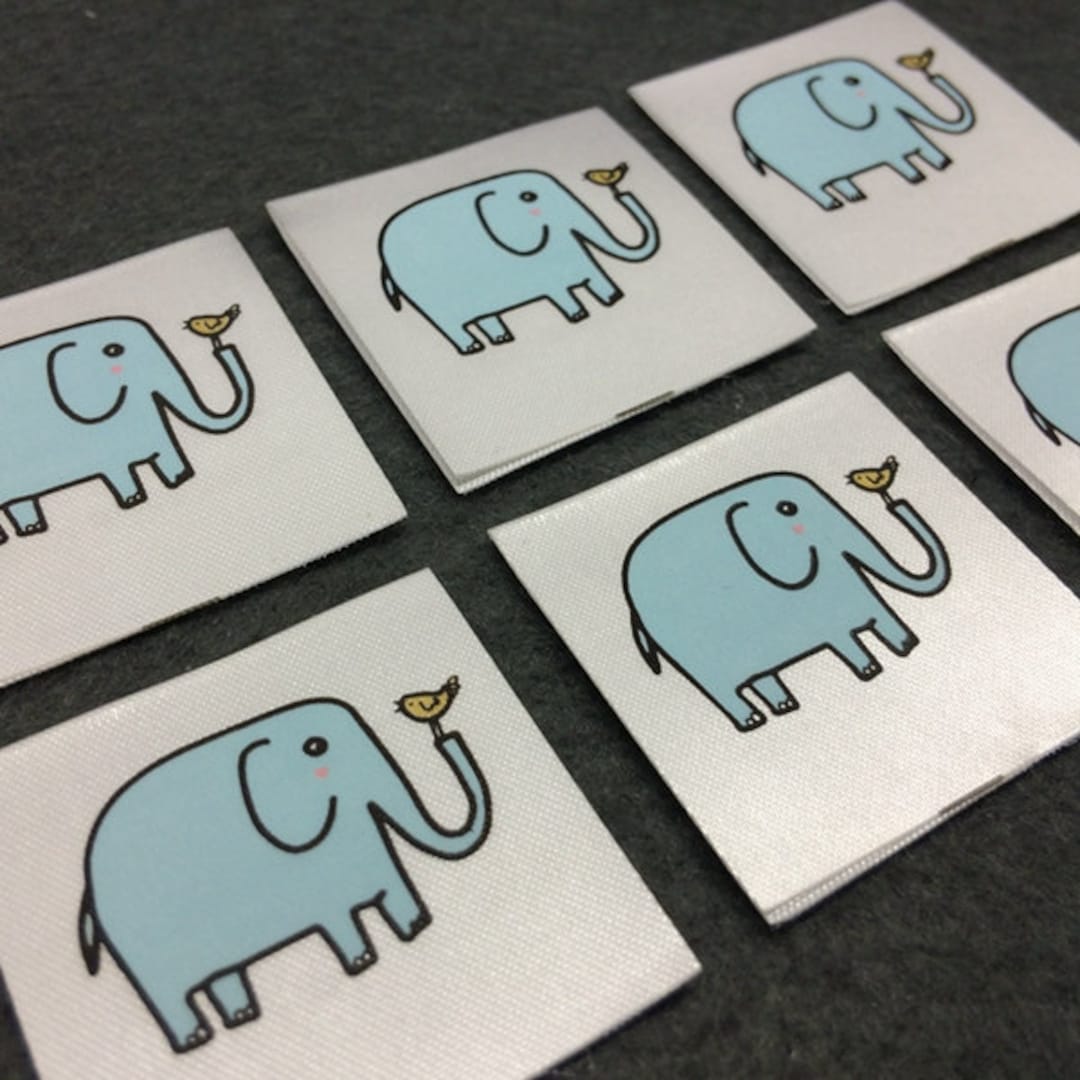 100 Satin Printed Label , Silk Label,screen Printing Label - Etsy