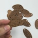 50pcs Genuine Leather Patch Custom Embossed Genuine Leather - Etsy