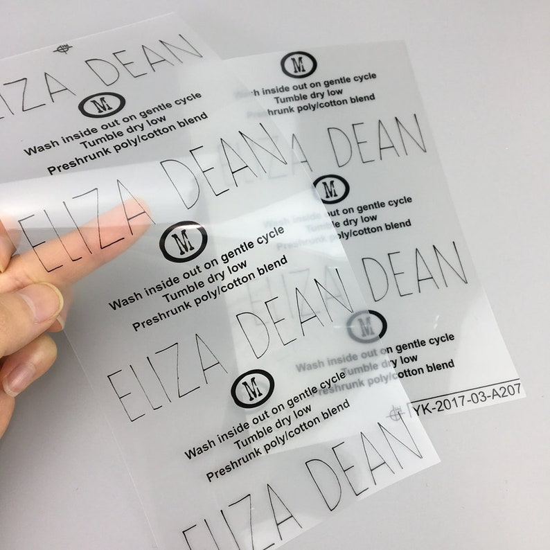 250pcs Heat Transfer Label Custom Heat Press Transfers Label - Etsy