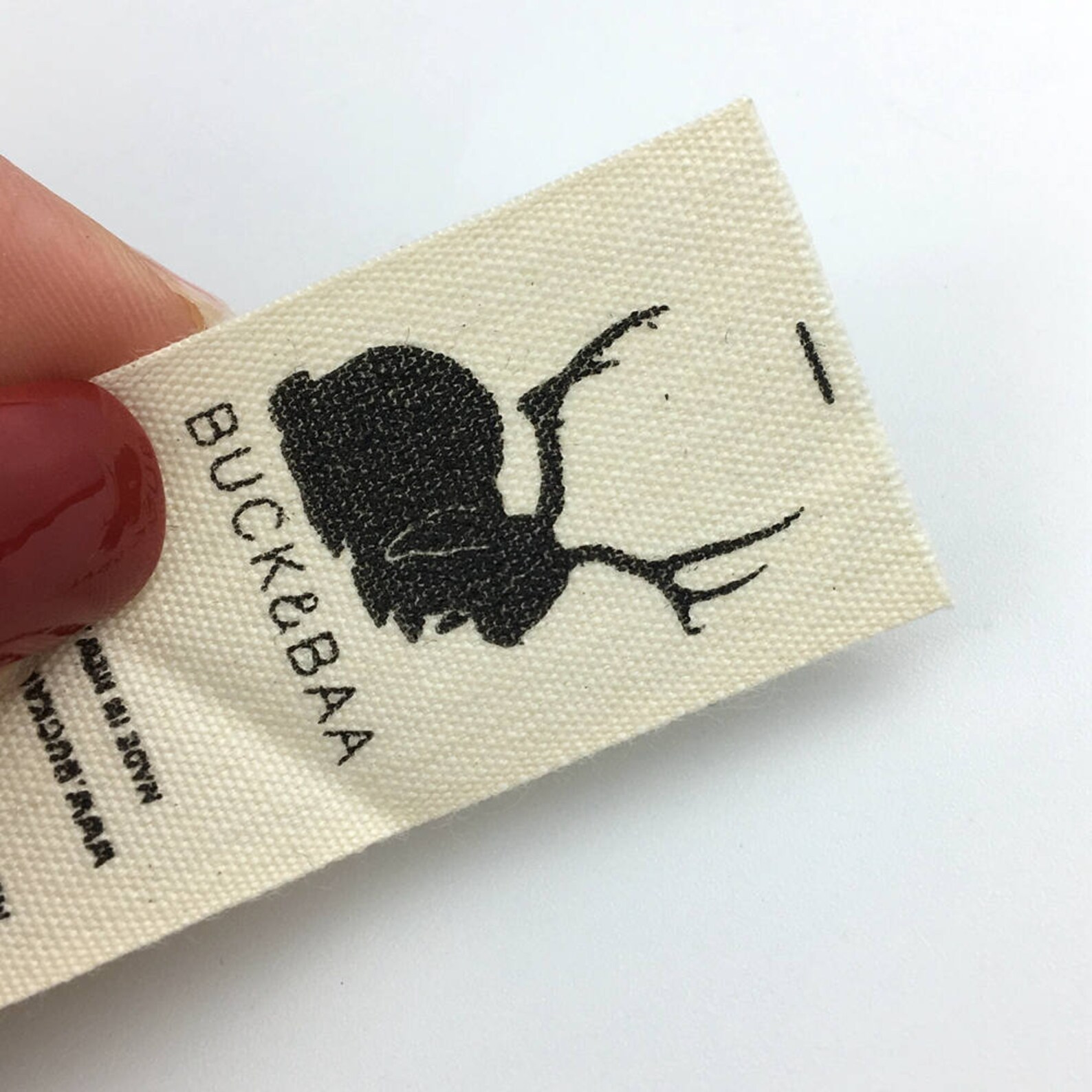 600 Cotton Printed Labels Garment Tags Cotton Printing Tags - Etsy