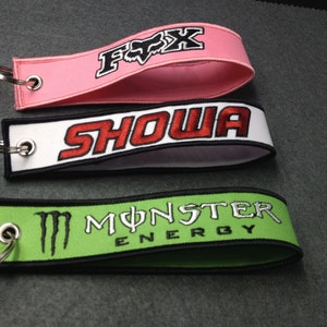 50 Custom Embroidery Key Fob, Personalized Key Fob, Embroidered Key Fob ...