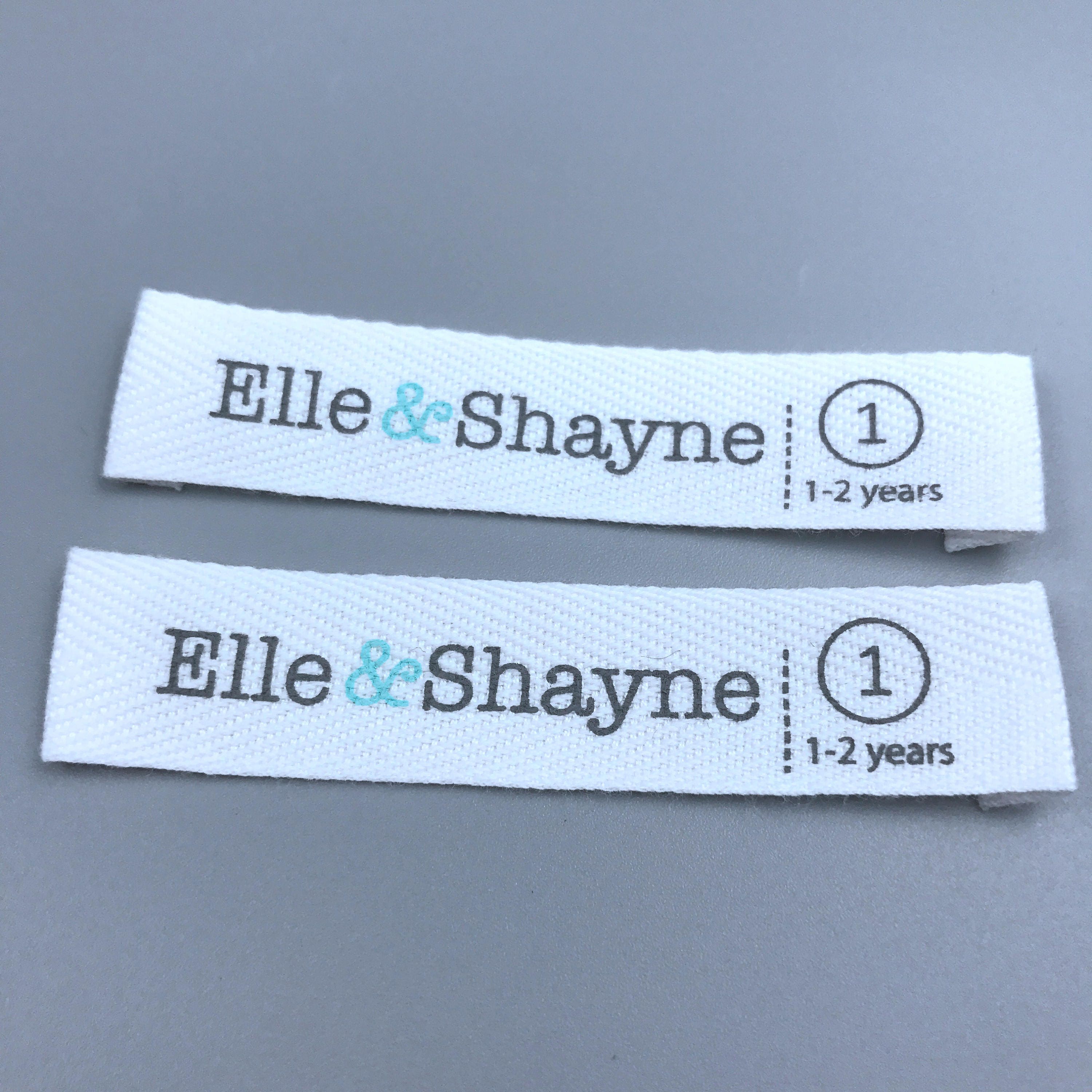 1000 cotton printed label printed cotton label cotton | Etsy