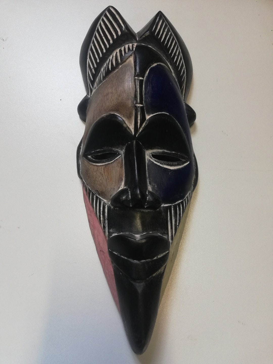Tikar Tribe Wood Mask From Cameroon - Etsy