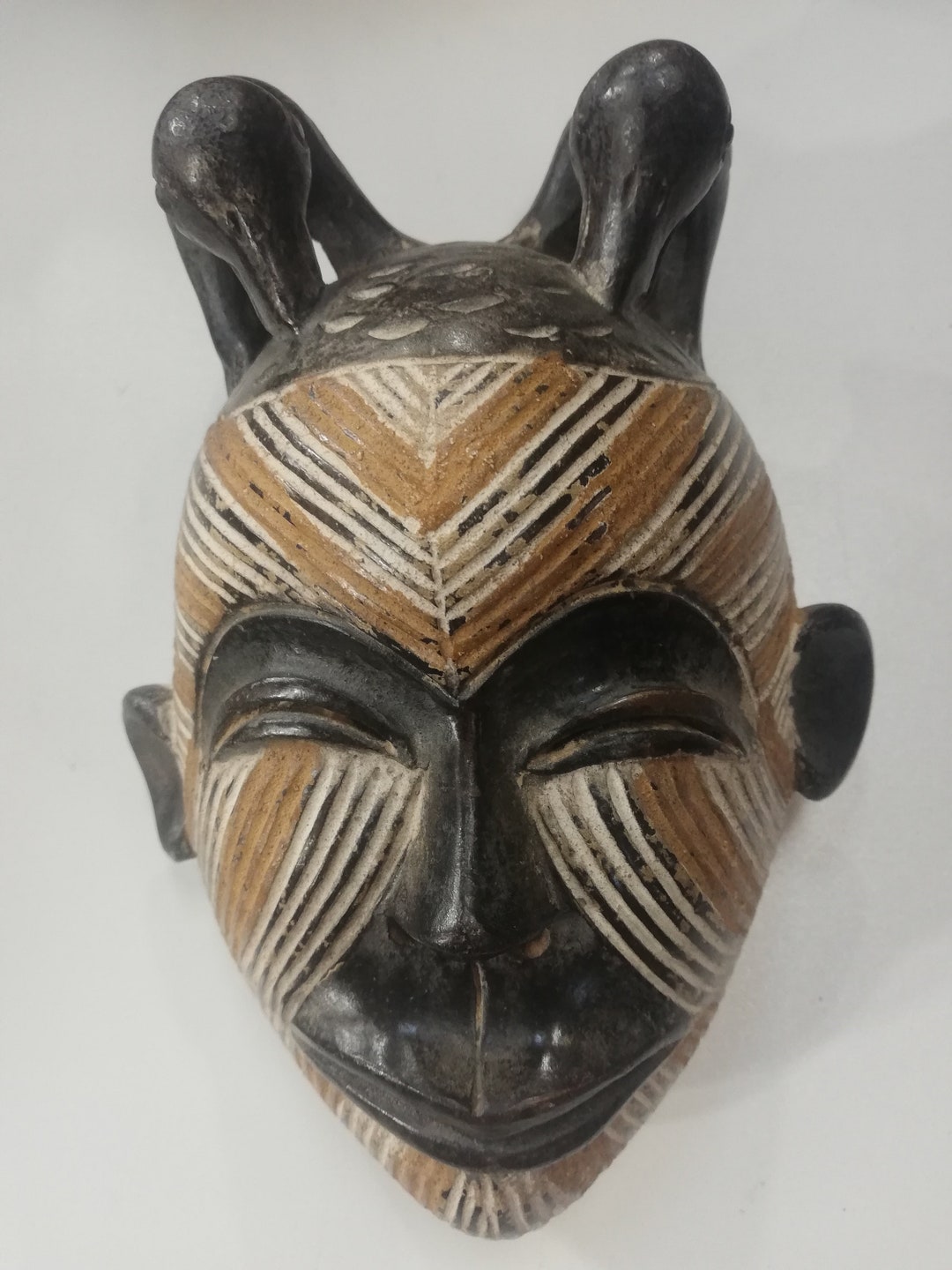 Songye Clay African Mask From the Congo - Etsy
