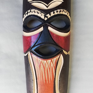 African Wooden Mask From Mozambique/swaziland - Etsy