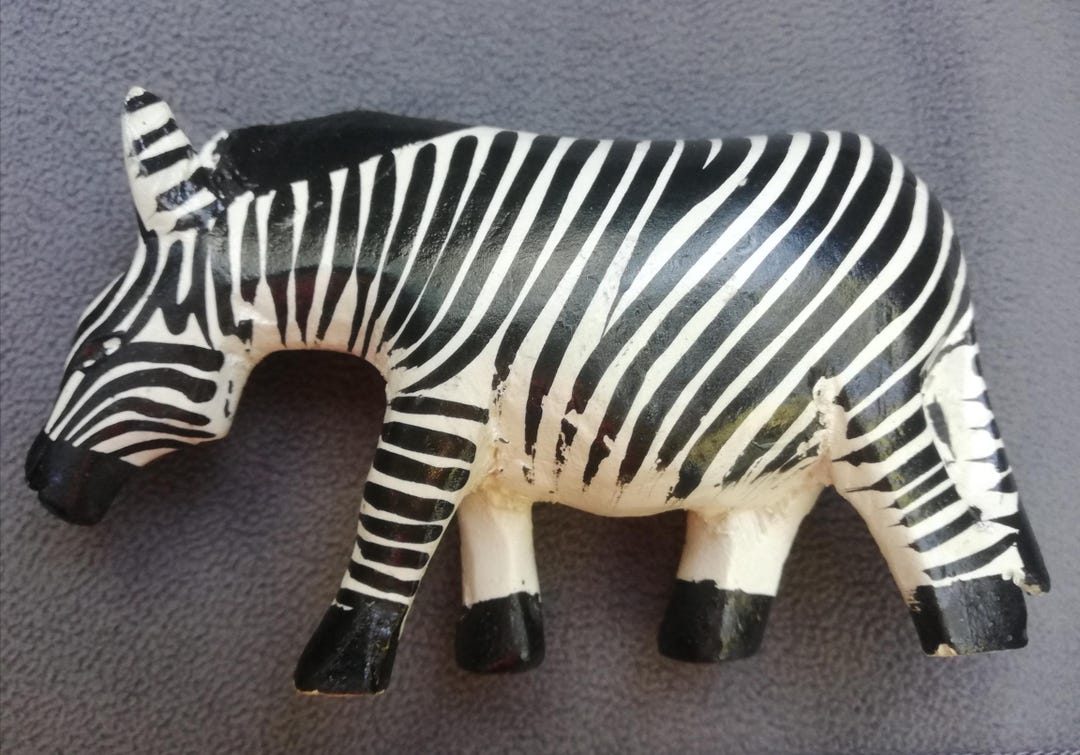 Zebra Wooden Carving From Africa - Etsy