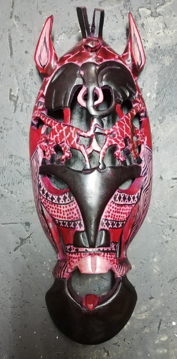 African Zebra Mask From Kenya - Etsy