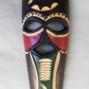 African Wooden Mask From Mozambique/swaziland - Etsy