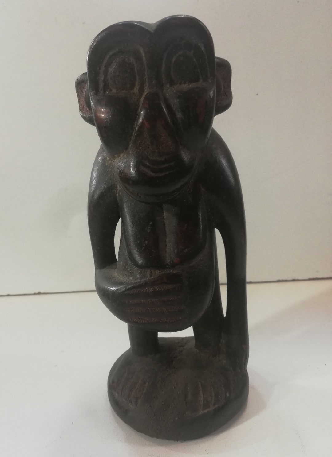 African Monkey Wooden Statue Cameroon Tribal - Etsy