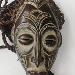 African Angolan Choukwe Tribe Wood and Rope Mask - Etsy